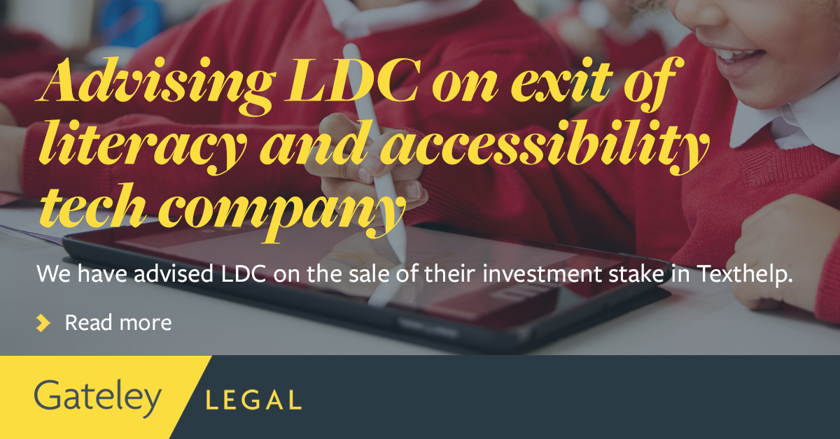 LDC’s sale of investment stake in Texthelp - Gateley