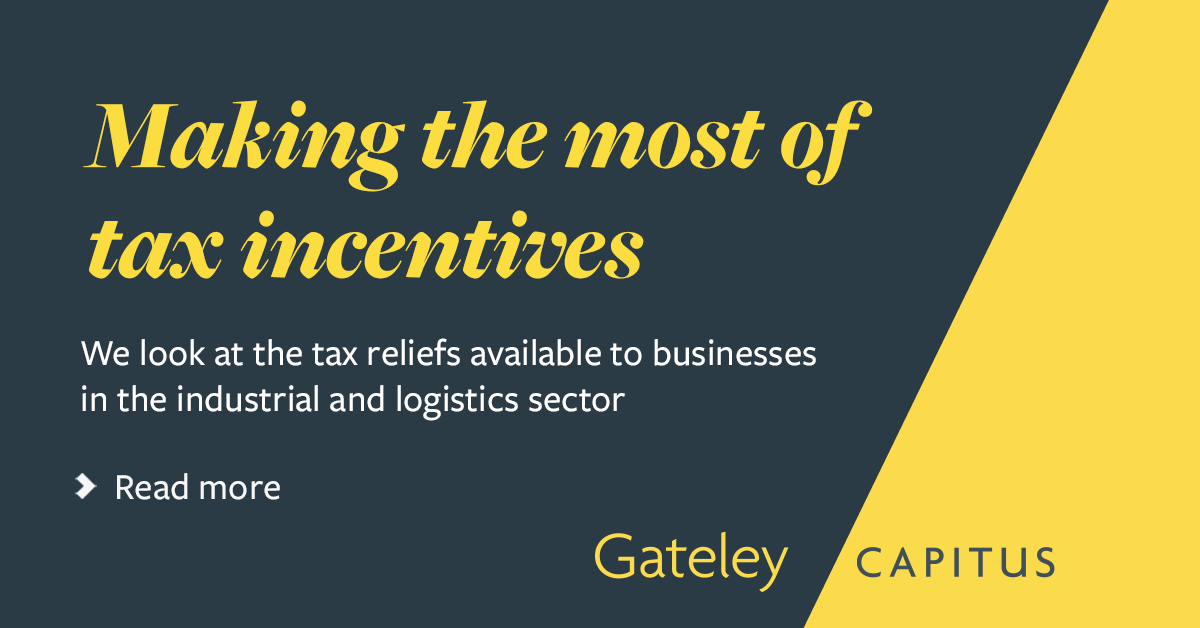 Making the most of tax incentives in the industrial and logistics ...