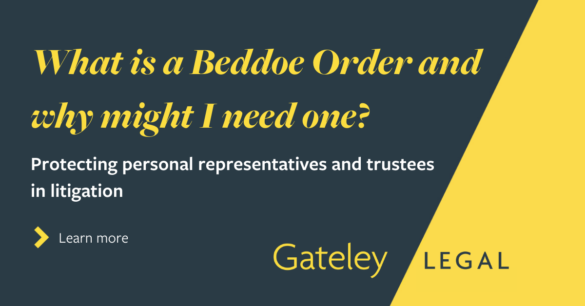 What is a Beddoe Order and why might I need one? - Gateley