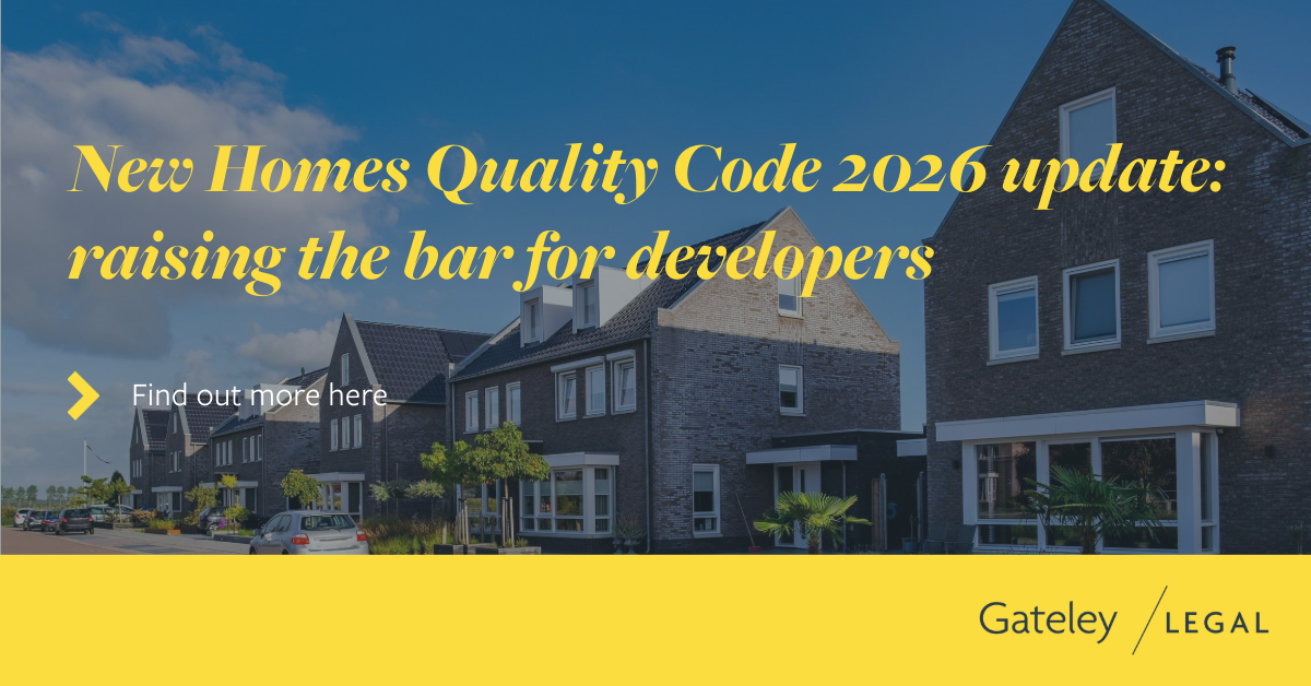 New Homes Quality Code 2026 update: raising the bar for developers ...