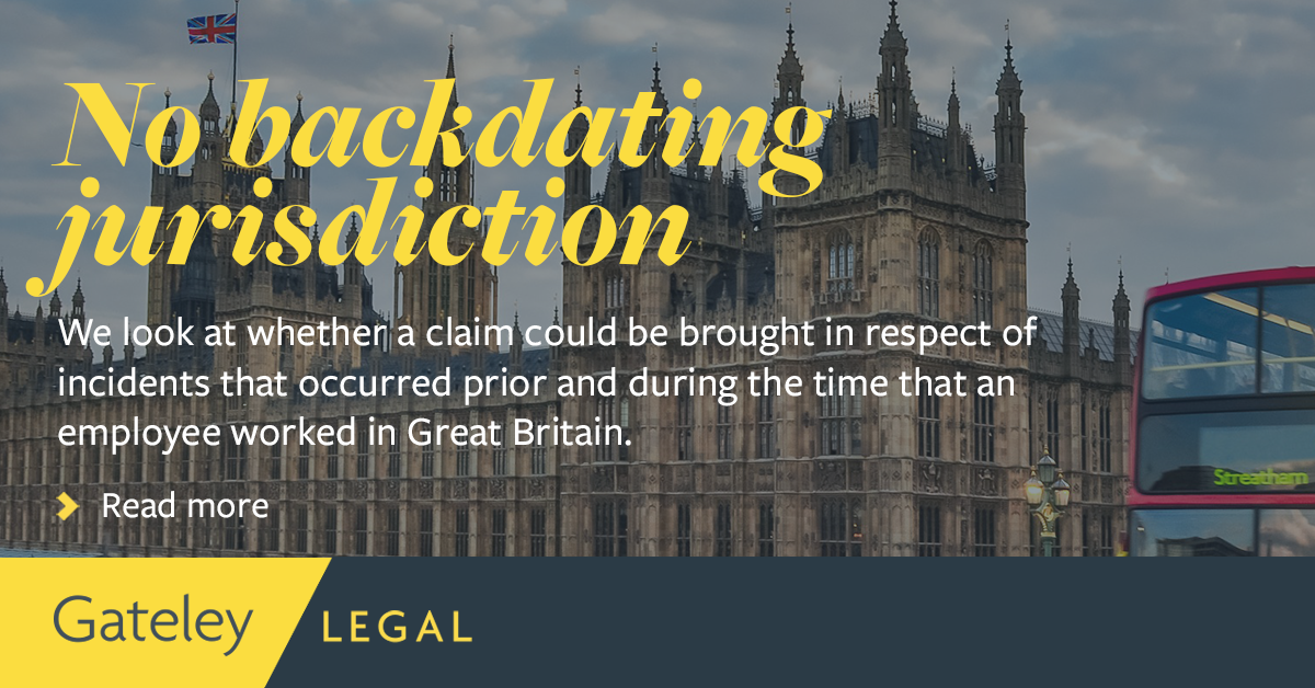 No backdating jurisdiction - Gateley