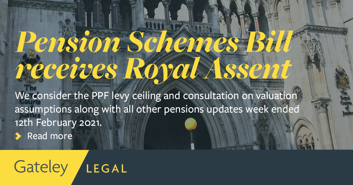 Pensions legislation and case law update: the latest developments week ...