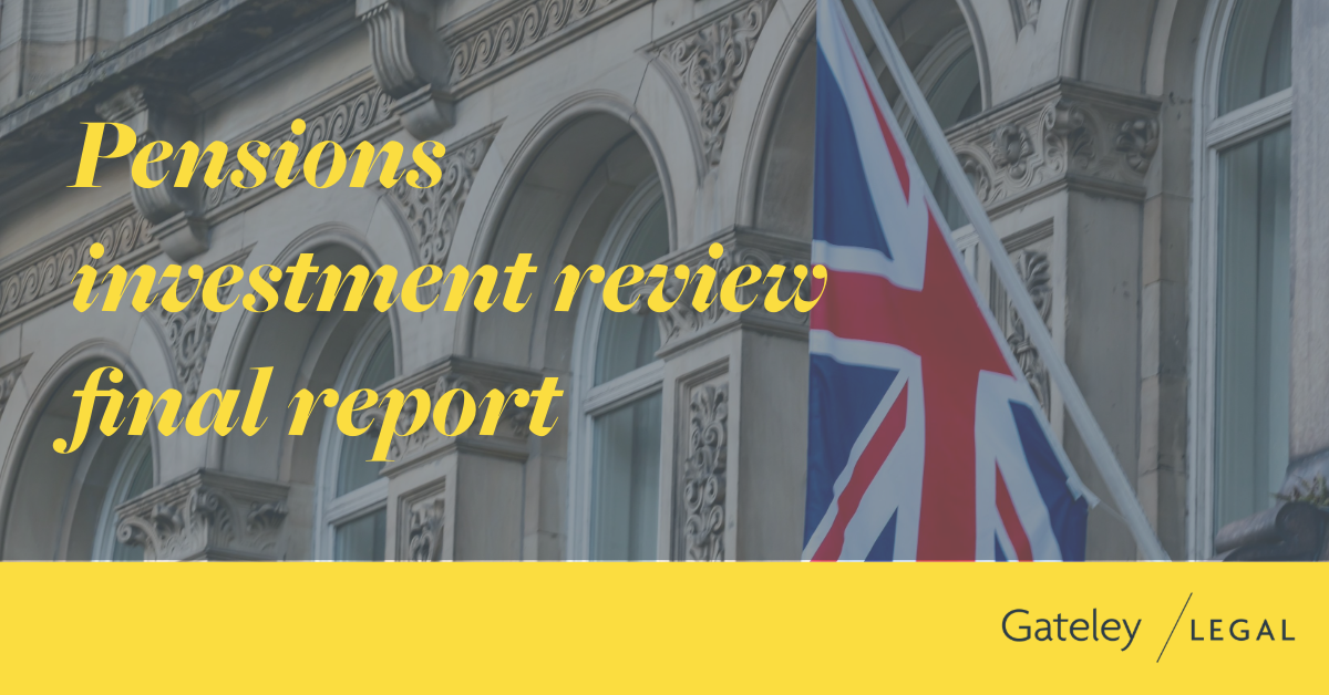 Pensions investment review final report - Gateley