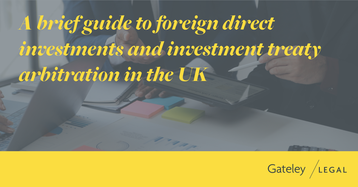 A brief guide to foreign direct investments and investment treaty ...