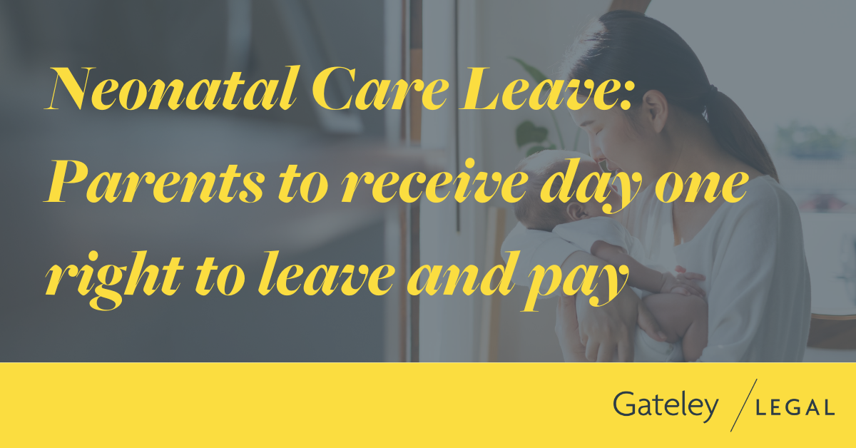 Neonatal Care Leave: Parents to receive day one right to leave and pay ...