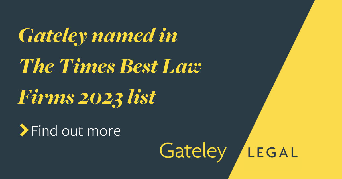 Gateley named in The Times Best Law Firms 2023 list - Gateley