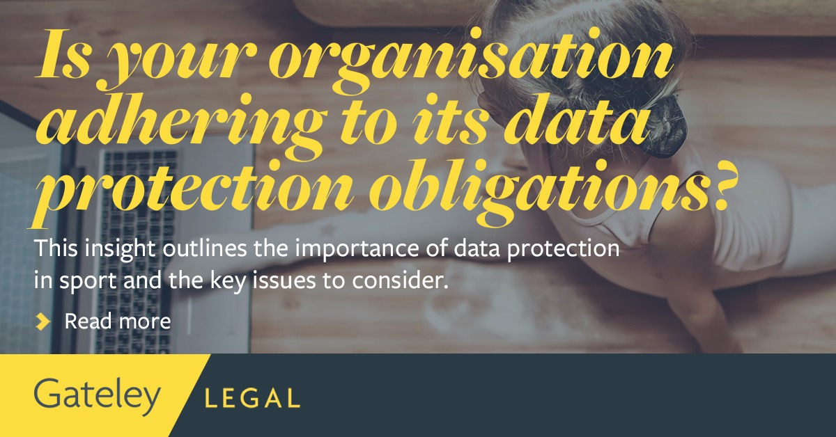 Data Protection in sport: the key issues to consider - Gateley