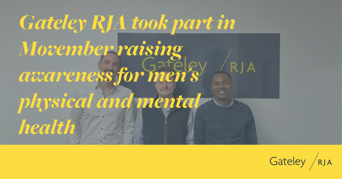 Gateley RJA took part in Movember - Gateley