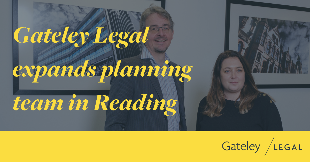 Gateley Legal expands planning team in Reading - Gateley