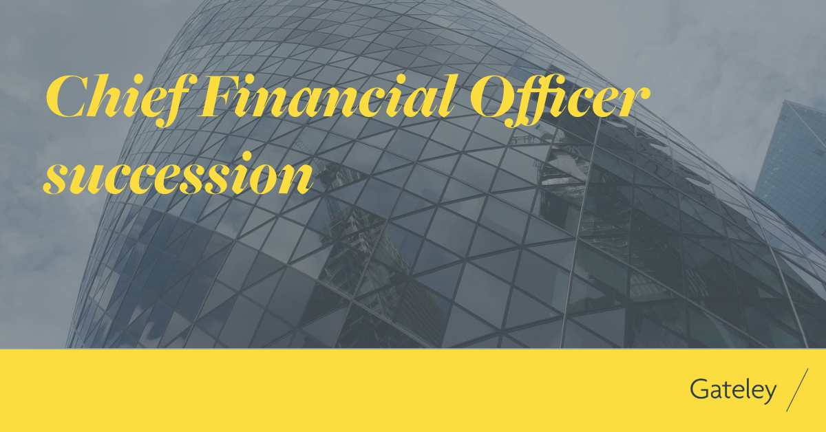 Chief Financial Officer succession - Gateley