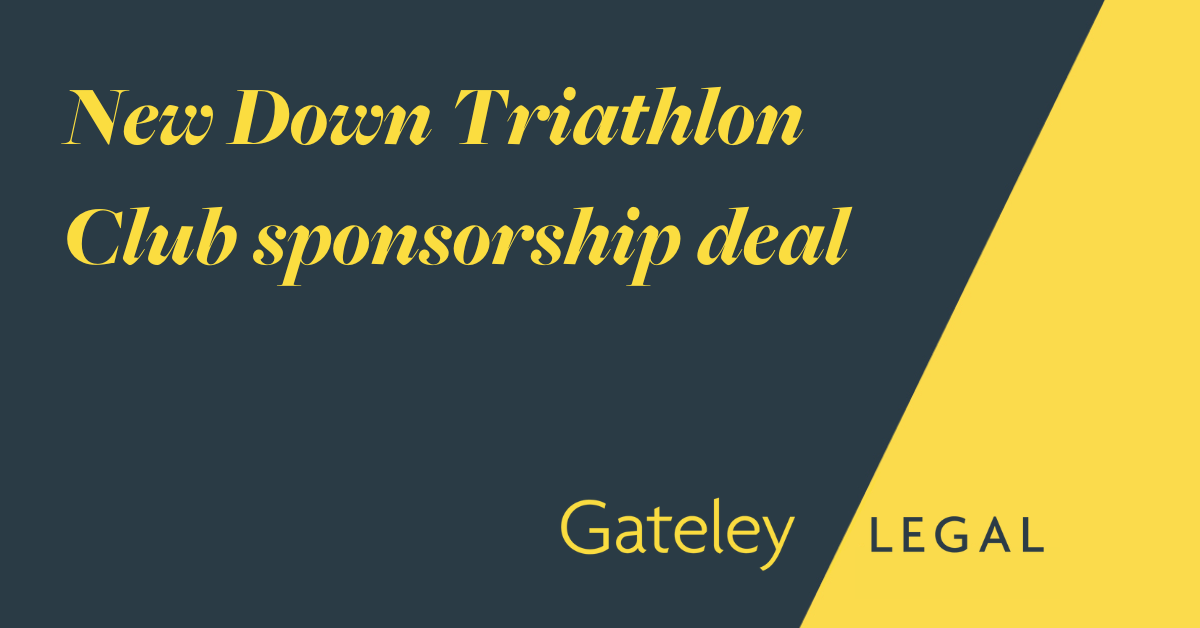 New Down Triathlon Club sponsorship deal - Gateley