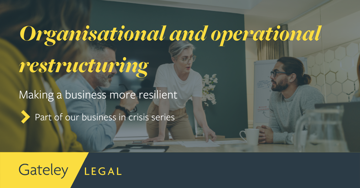 Organisational and operational restructuring - a clear guide - Gateley