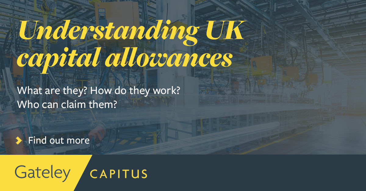 A guide to capital allowances in the UK - Gateley