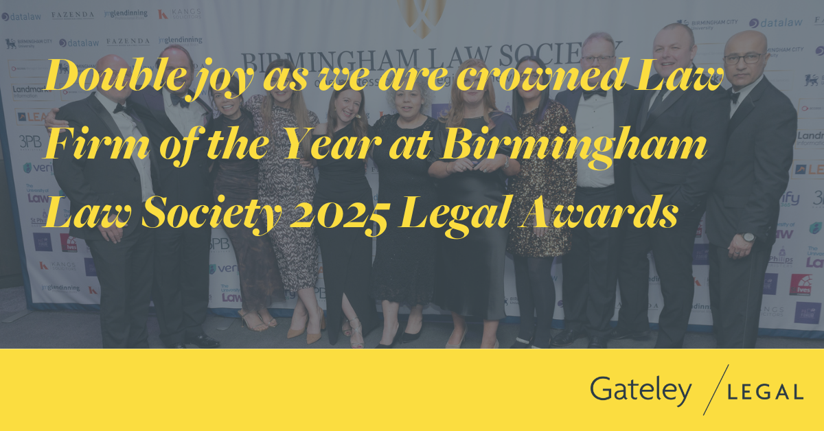 Double joy as we are crowned Law Firm of the Year at Birmingham Law ...