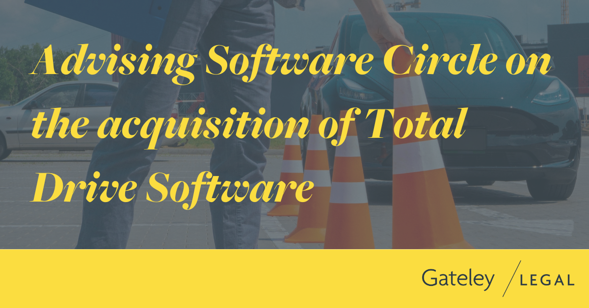 Advising Software Circle on the acquisition of Total Drive Software ...