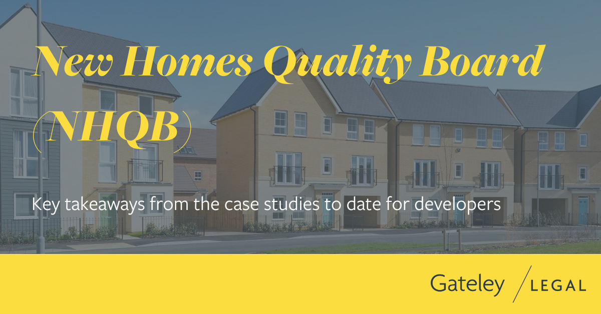 New Homes Quality Board (NHQB): key case study takeaways for developers ...
