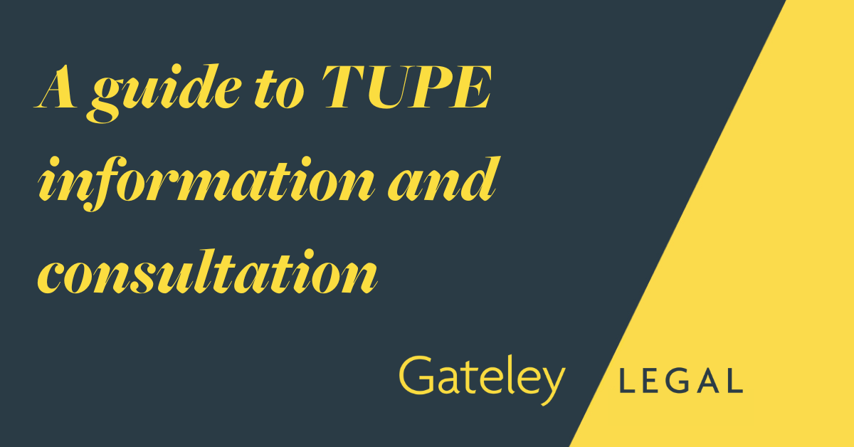 A guide to TUPE information and consultation - Gateley