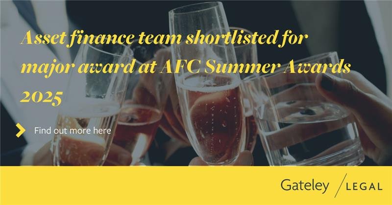 Asset finance team shortlisted for major award at AFC Summer Awards ...