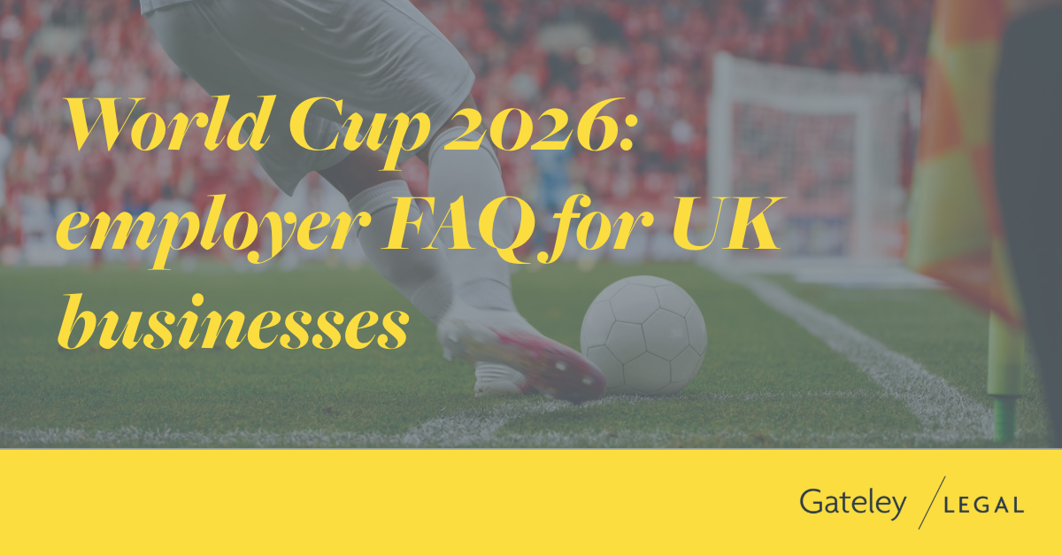 World Cup 2026: employer FAQ for UK businesses - Gateley