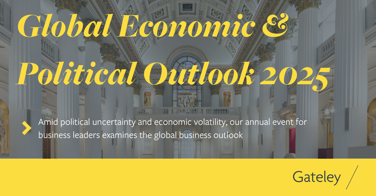 Global Economic & Political Outlook 2025 - an event for business ...