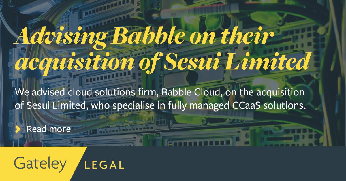 Babble's acquisition of Sesui - Gateley
