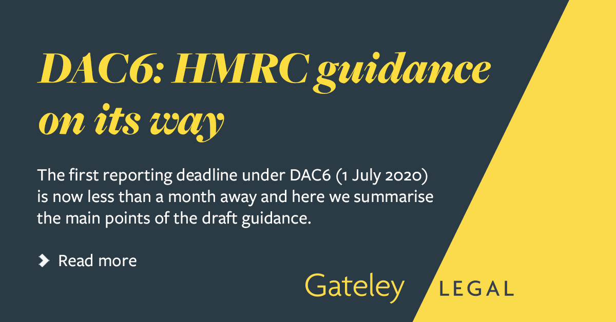 DAC6: HMRC guidance on its way - Gateley