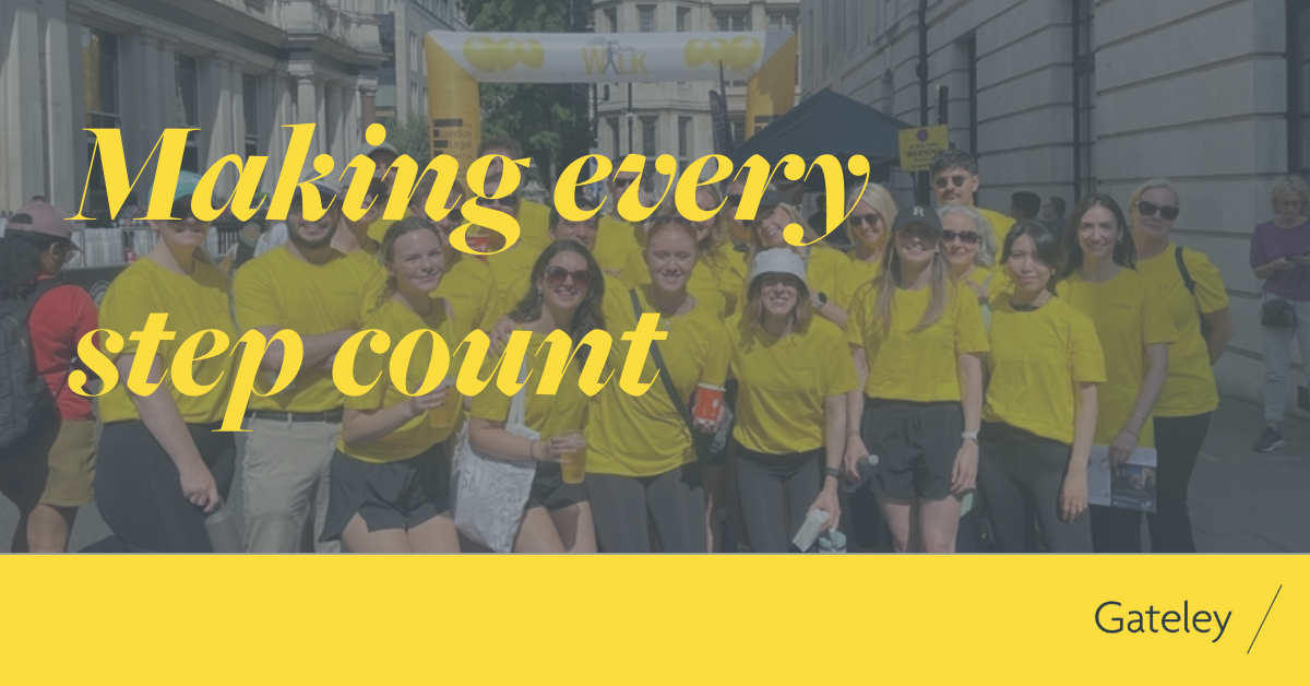 Making every step count - Gateley