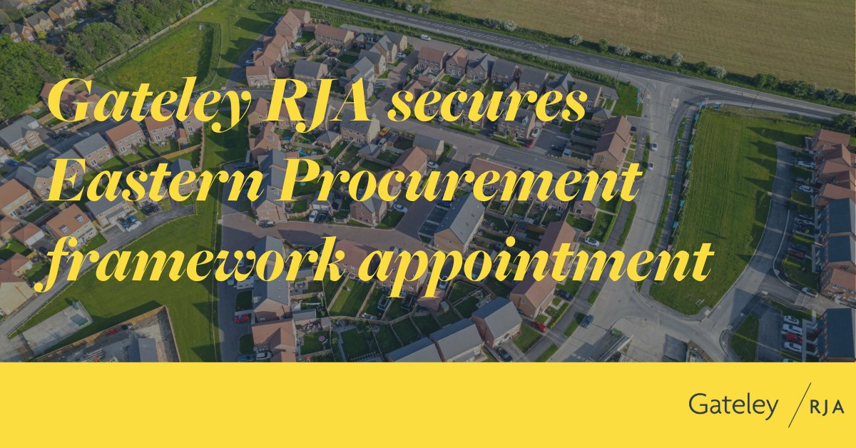 Gateley RJA secures Eastern Procurement framework appointment - Gateley