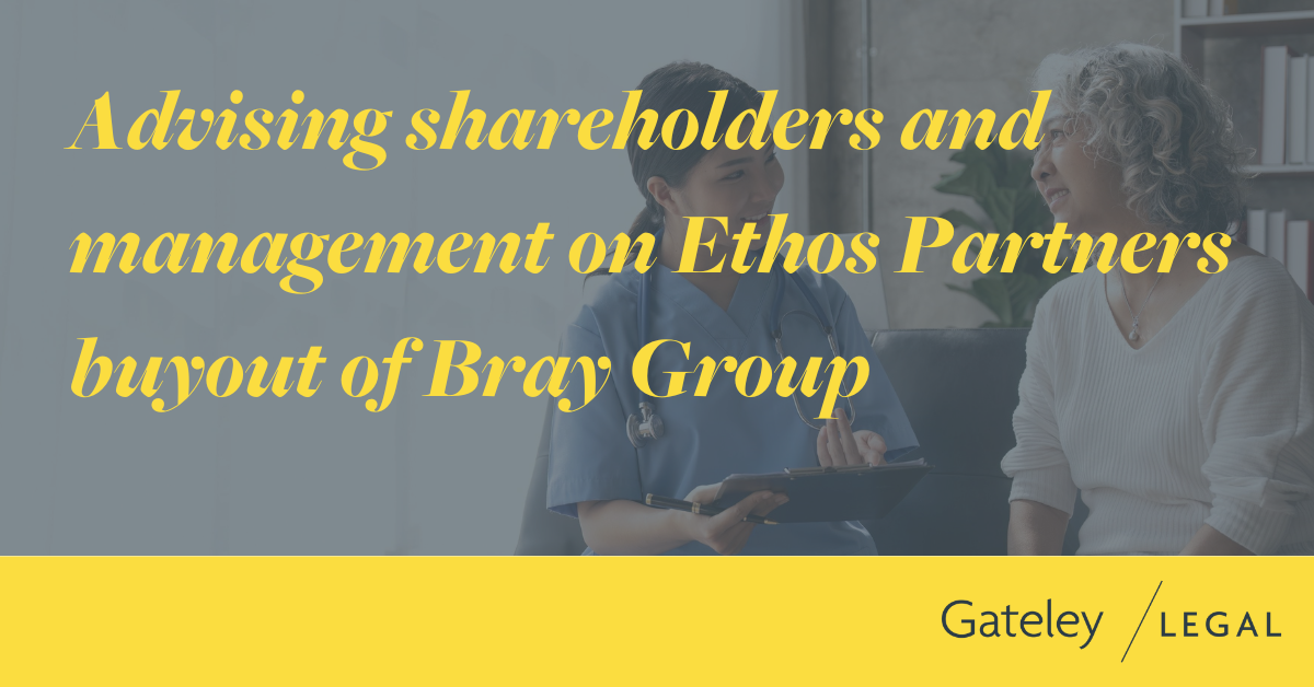 Advising shareholders and management on Ethos Partners buyout of Bray ...